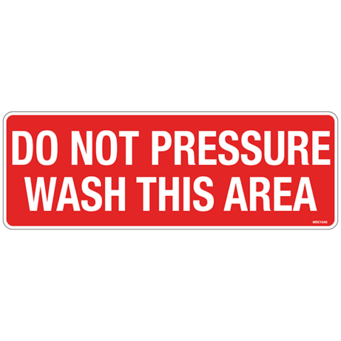 Do Not Pressure Wash Decals, Pack of 10 - MS. Carita