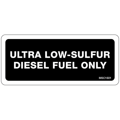Ultra Low-Sulfur Diesel Fuel Only Decals, Pack of 10 - MS. Carita