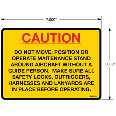 Caution Do Not Move Decals, Pack of 5 - MS. Carita